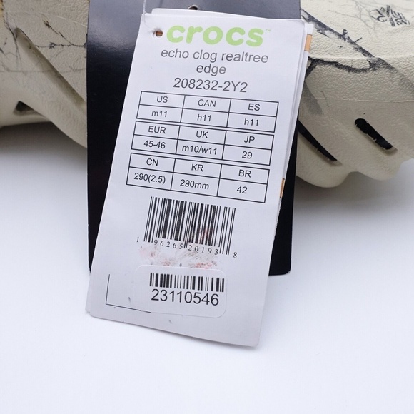 CROCS | Shoes | New Crocs X Realtree Edge Echo Clogs 282322y2 Bonecamo ...